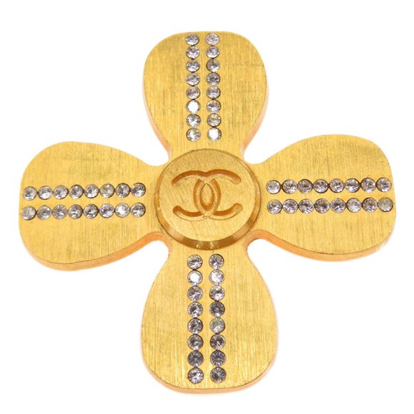 CHANEL | Jewelry | Chanel Flower Motif Coco Mark C Brooch Womens | Poshmark